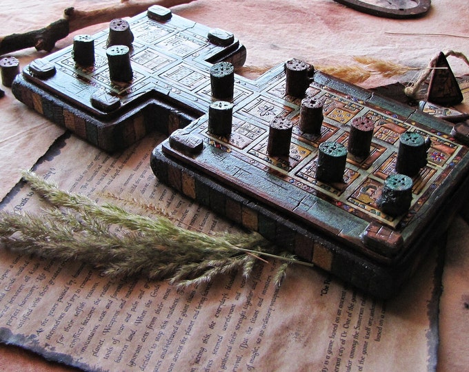 The Royal Game of Ur, Handmade Wooden Board Game of Ancient Babylon ...