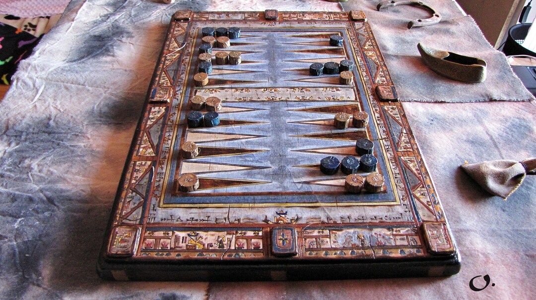 Backgammon, Ancient Handmade Board Game, Mesopotamian Game, Oriental ...