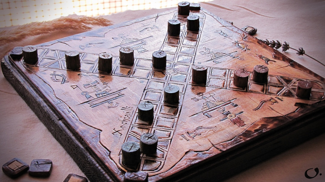 Handmade Patolli Board Game, Unique Wooden Mayan Racing Game,ancient ...