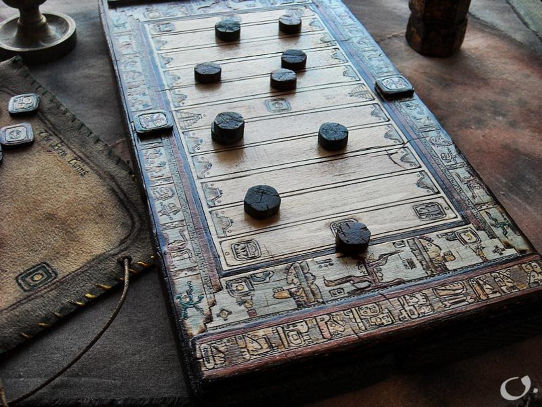 Puluc Handmade Wooden Board Game, Traditional Table Game of Ancient ...
