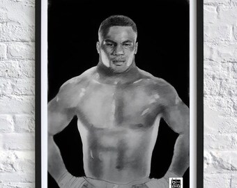 Iron Mike Tyson Original Pencil Drawing A3 - Etsy