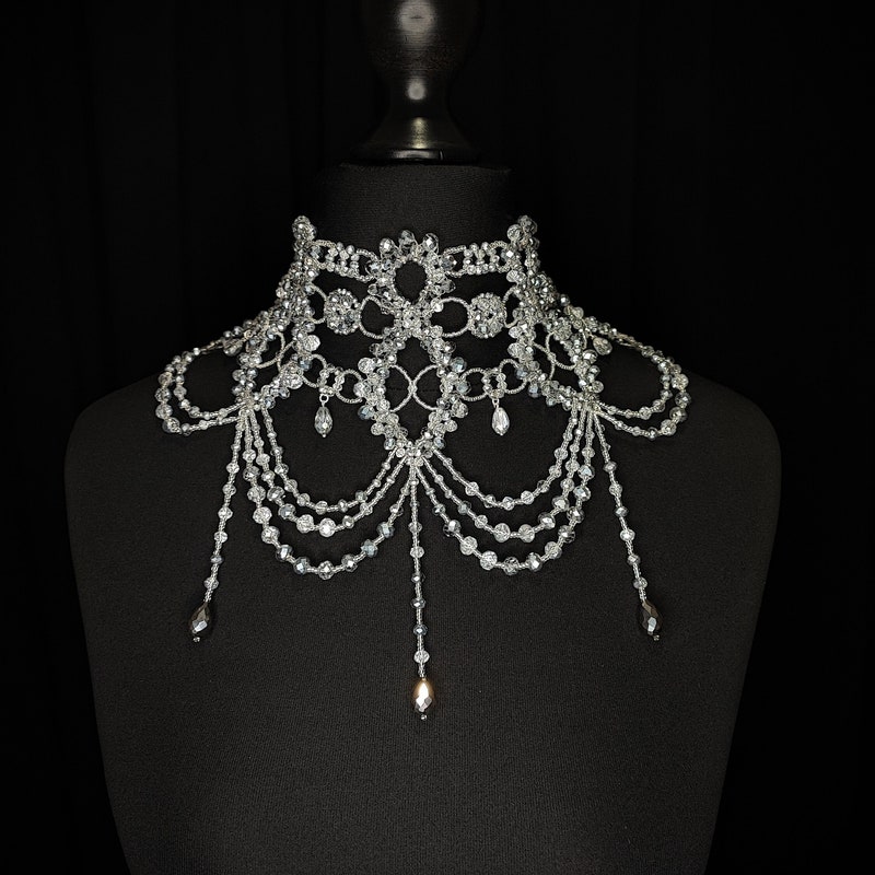 Lace Bib Necklace - Etsy