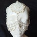 White Face Veil Headpiece, Festival Face Mask, Wedding Headdress ...