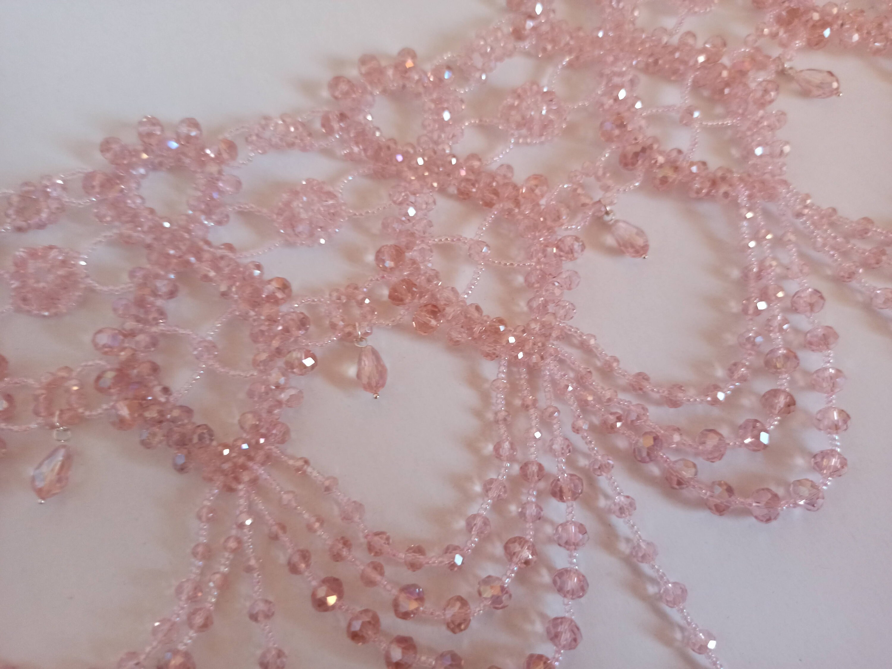 Pink Necklace Shoulder, Rose Gothic Statement Choker, Neck Corset ...