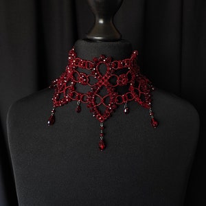 Red Necklace - Etsy