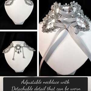 Silver Statement Choker Pageant Necklace Silver Lace Choker - Etsy