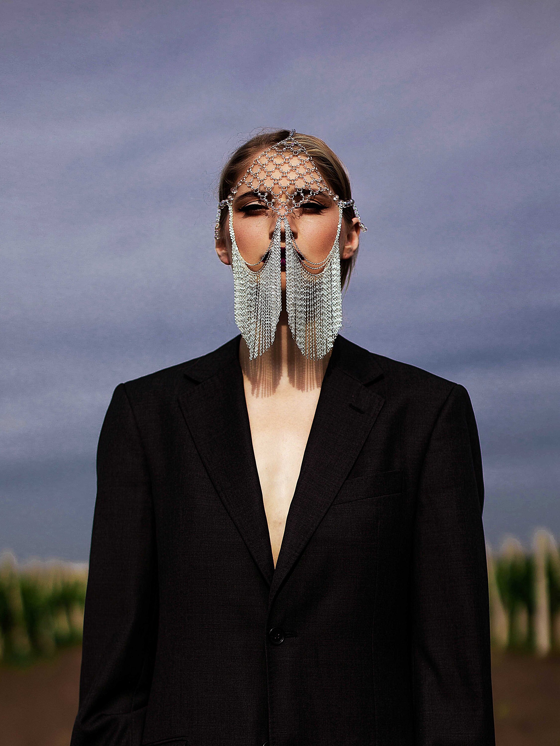 Metal Chain Mask Face Chain Handmade Mask Festival Accessories - Etsy ...