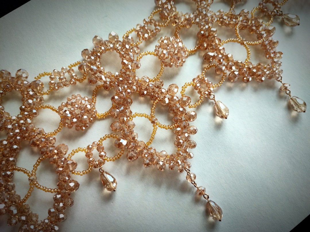 Gold Luxury Crystal Choker, Gold Prom Choker, GOLD Bridal Choker ...