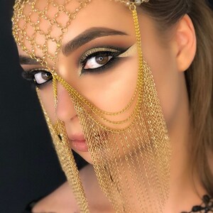 Metal Chain Mask Face Chain Handmade Mask Festival Accessories for ...