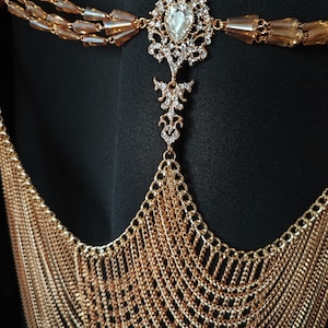 Silver Head Piece, Chain Face Mask, Face Chain Headpiece, Face Chain ...