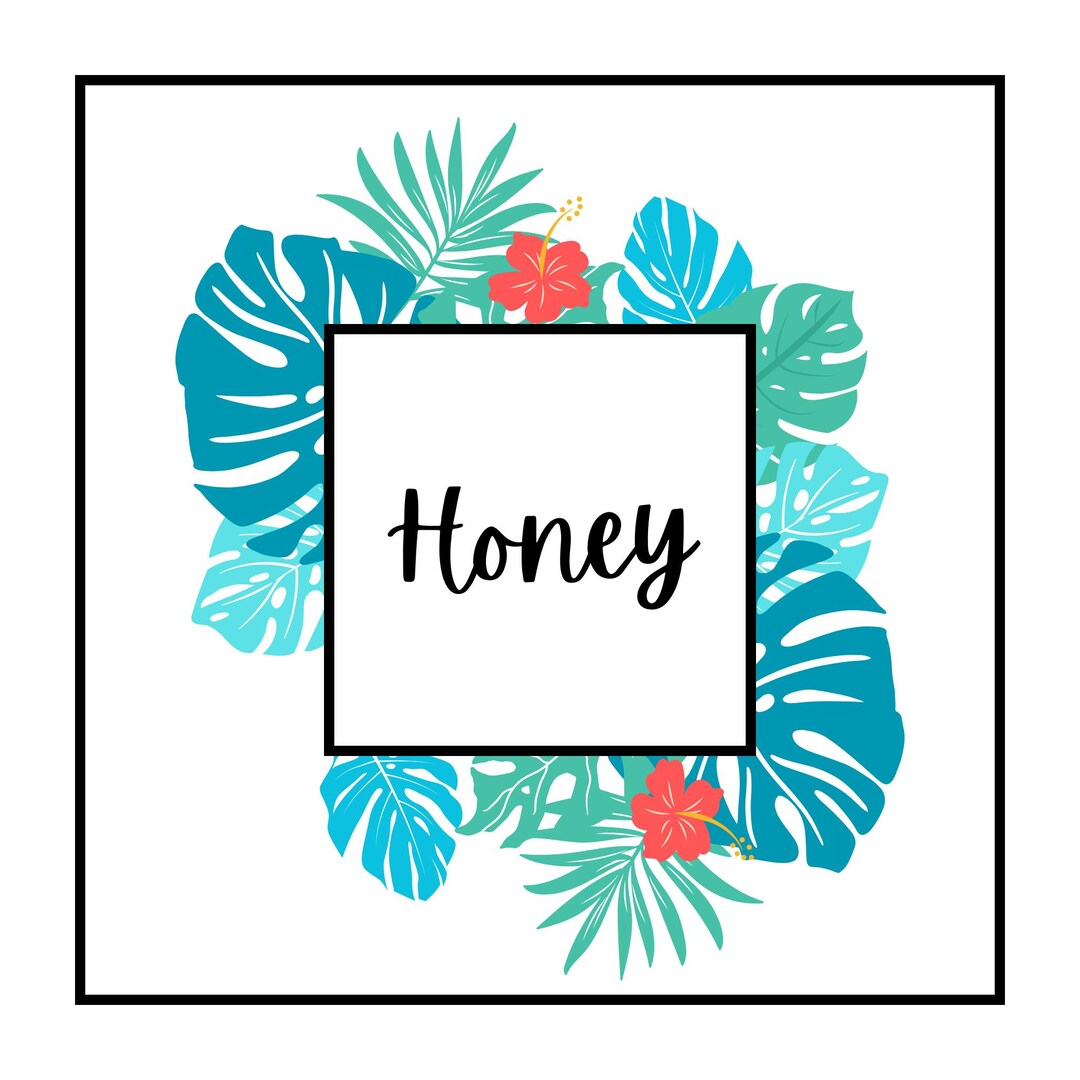 Editable Label Bundle 3 Label Sizes Tropical Pantry Labels editable ...