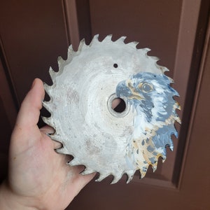 American Kestrel, Hand Painted Saw, Upcycled Wall Art, Bird Artwork ...