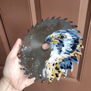 American Kestrel, Hand Painted Saw, Upcycled Wall Art, Bird Artwork ...
