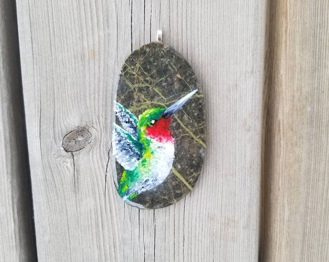 Hummingbird Art Bird Suncatcher Painted Rock Garden Decor - Etsy