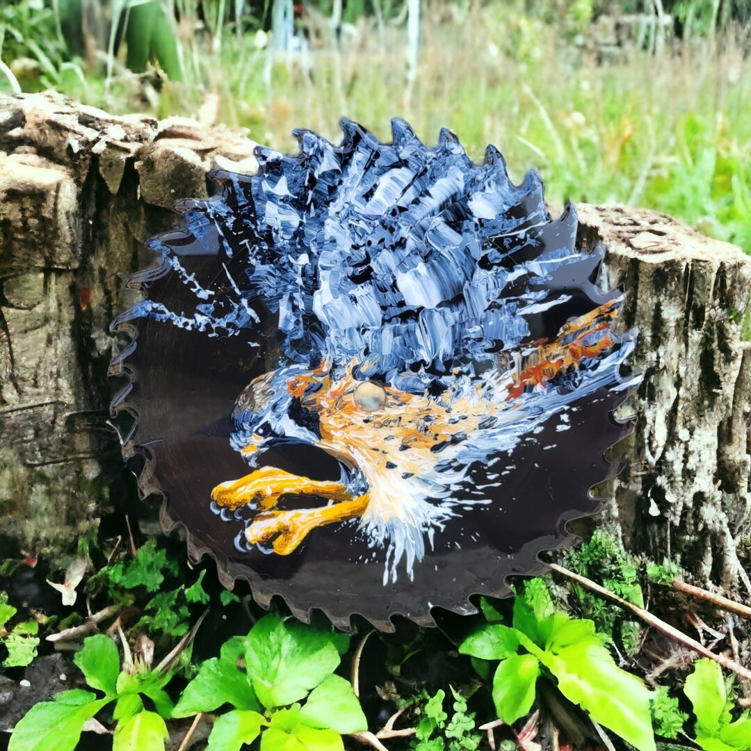 American Kestrel Hand Painted Saw Upcycled Wall Art Bird - Etsy