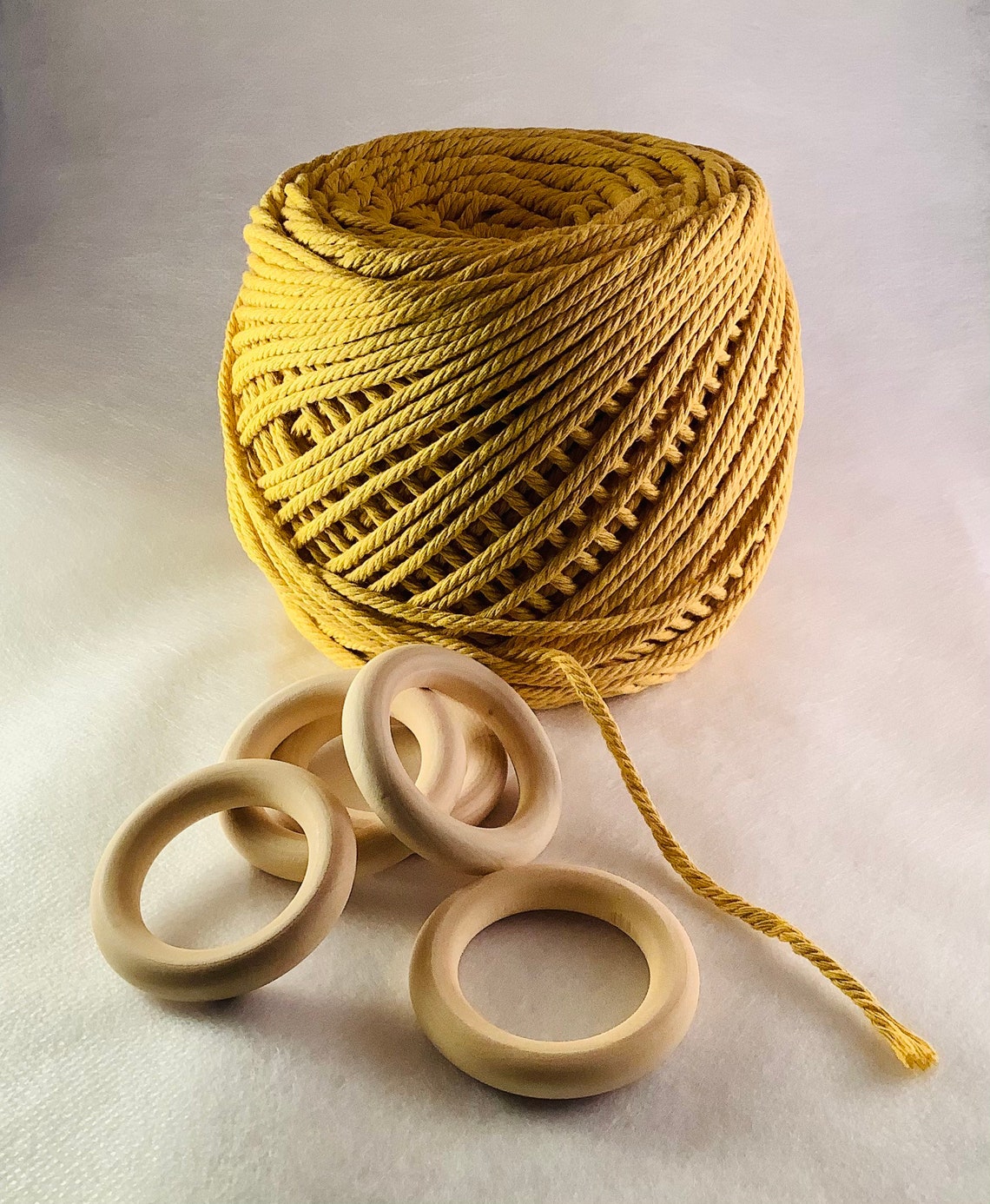 Wooden Rings 55mm Craft Rings Macrame Plant Hanging Rings - Etsy