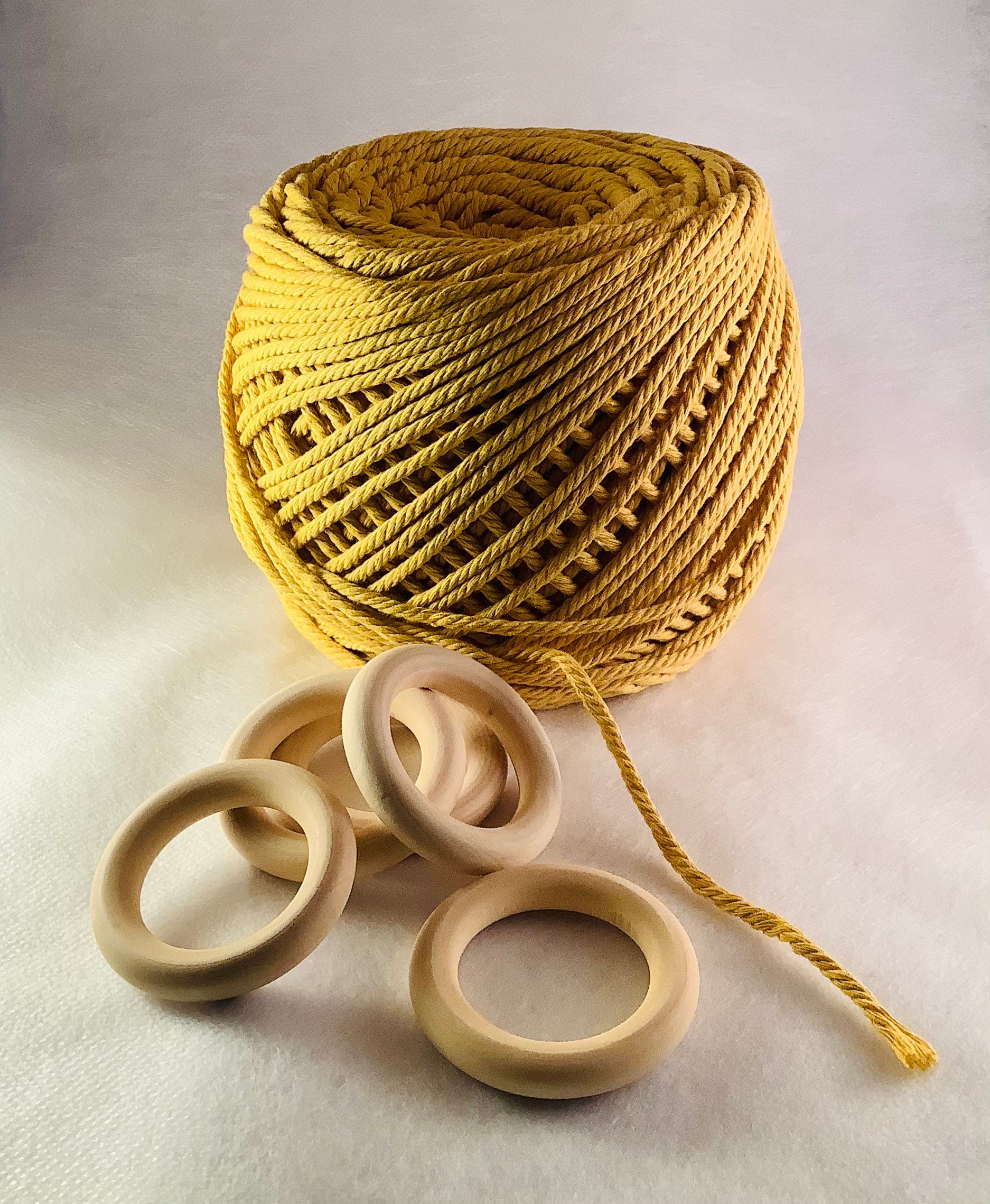 Wooden Rings Macrame Wooden Craft Rings Jewellery Rings - Etsy UK