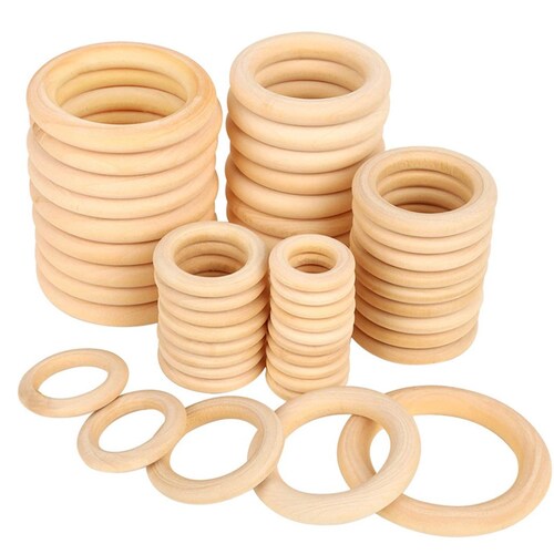 Wooden Rings Macrame Wooden Craft Rings Jewellery Ring - Etsy