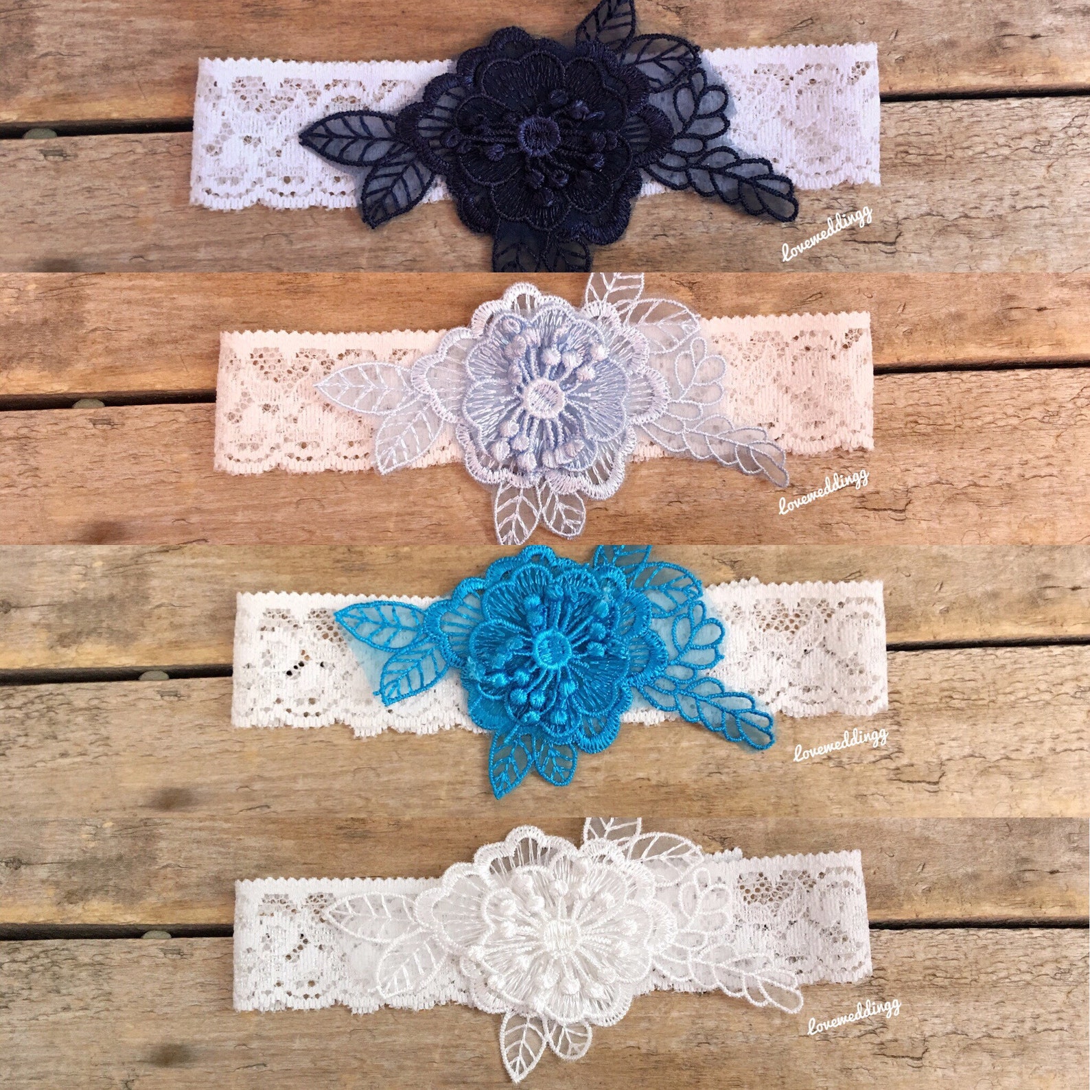 Bridesmaid Garter, Boho Garter, Bridal Garter, Wedding Lace Garter ...