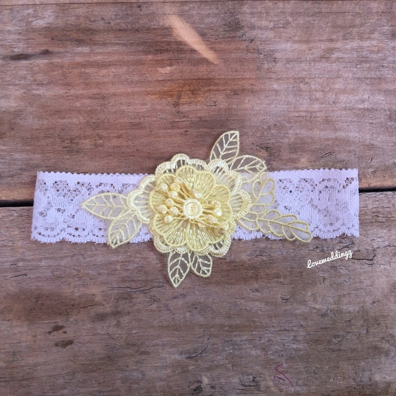 Sunflower Wedding Garter - Etsy