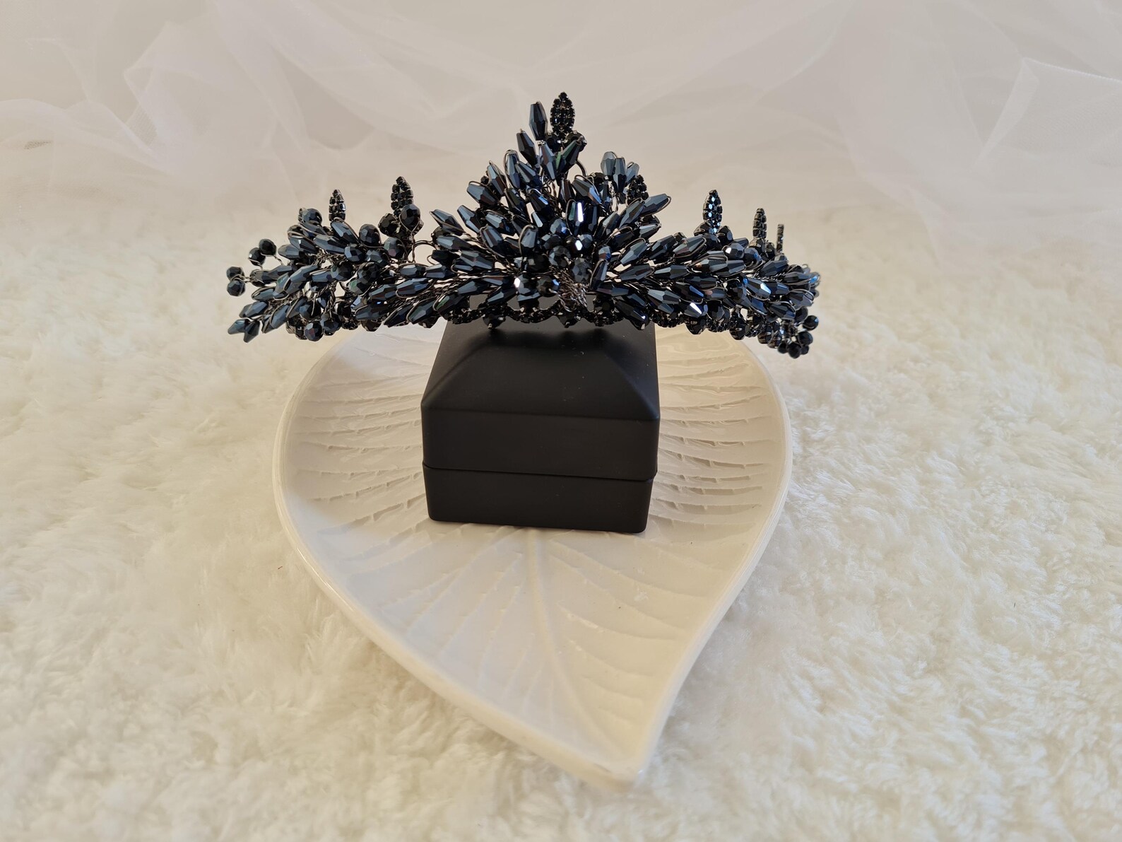 Navy Blue Crown, Tiara Navy, Bridal Crown, Wedding Crown for Bride ...
