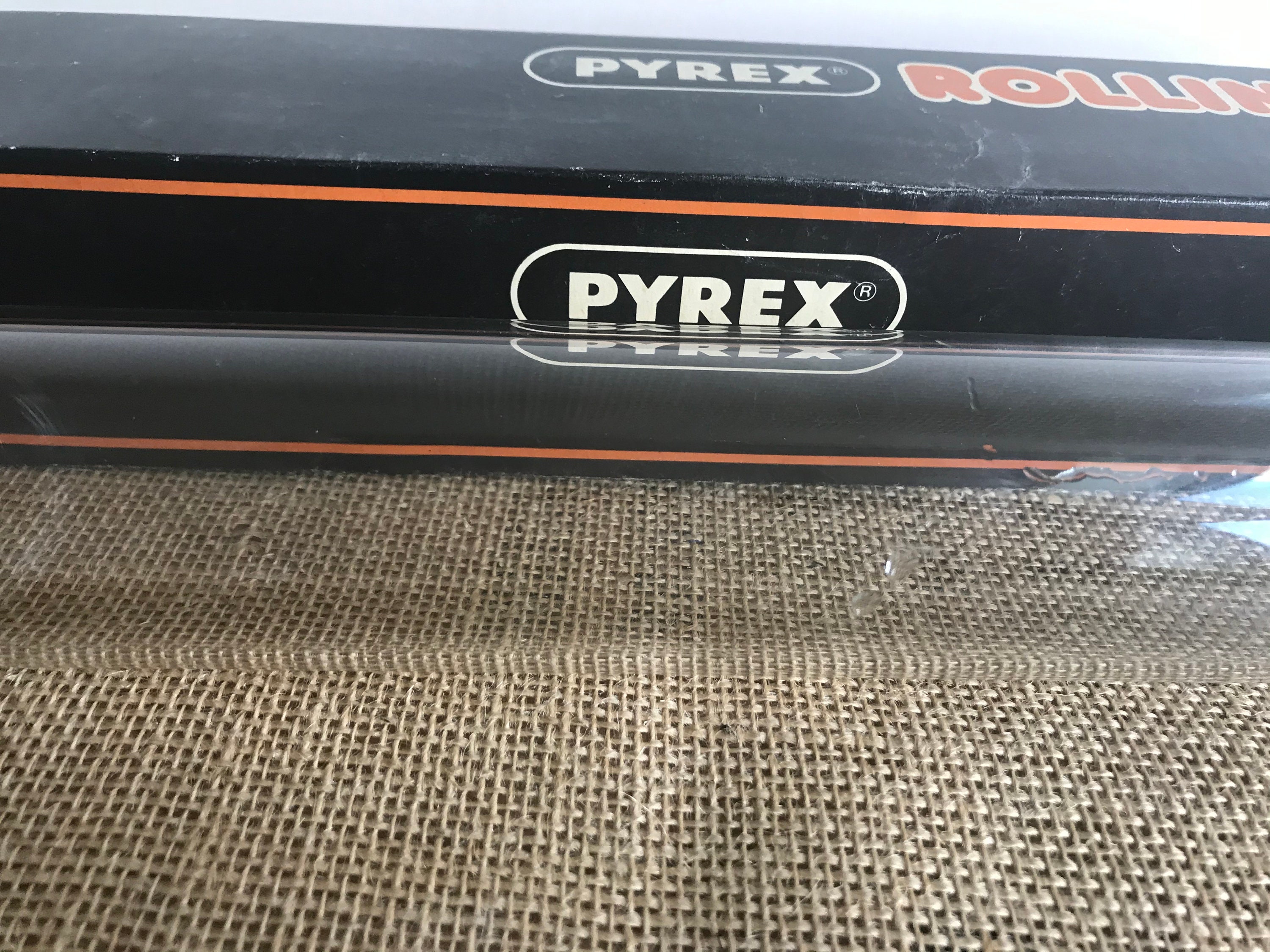 Vintage Pyrex brand glass rolling pin in original box. | Etsy