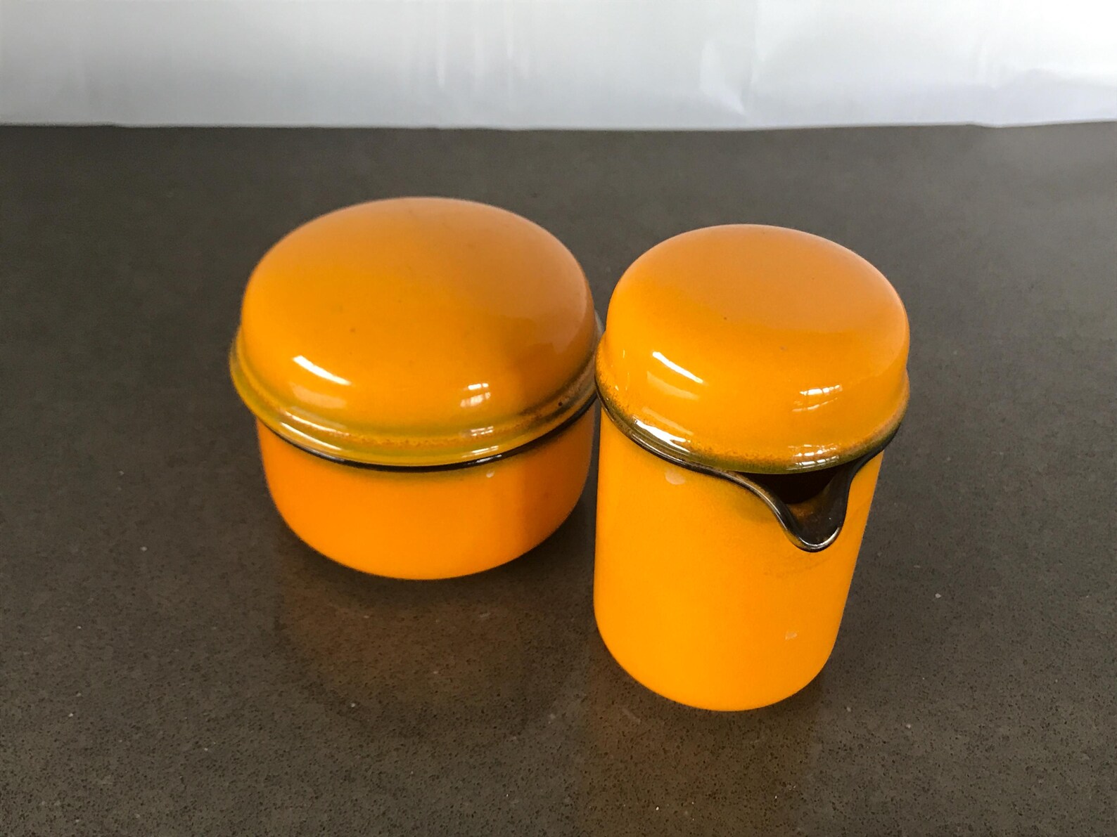 Retro Era German Thomas Rosenthal Orange Creamer and Sugar Bowl. - Etsy