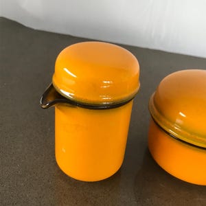 Retro Era German Thomas Rosenthal Orange Creamer and Sugar Bowl. - Etsy