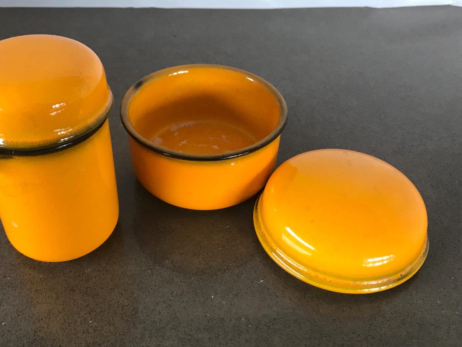 Retro Era German Thomas Rosenthal Orange Creamer and Sugar Bowl. - Etsy