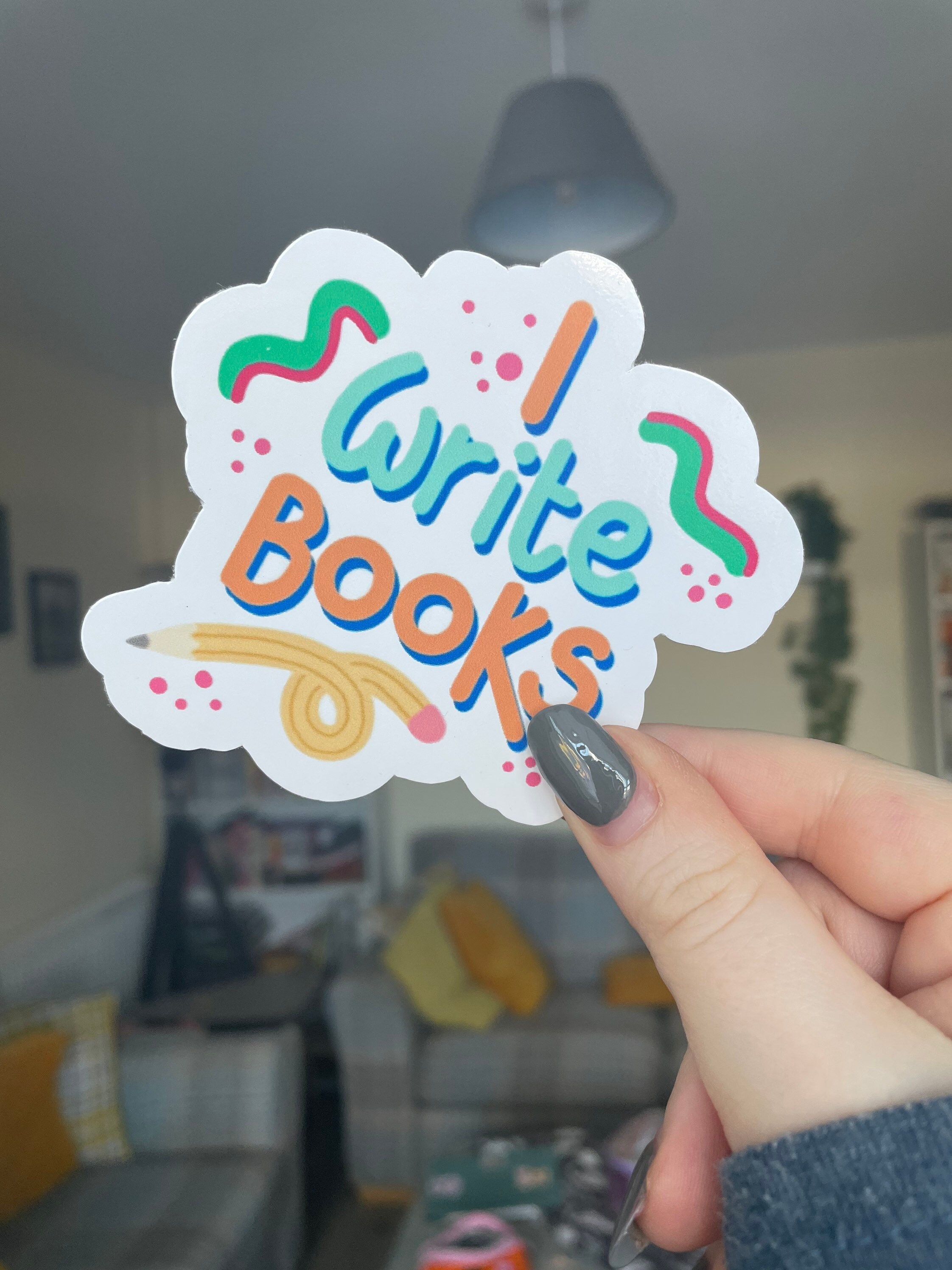 Large Vinyl Sticker, I Am an Artist, I Draw Stuff, I Am an Author, Clay ...