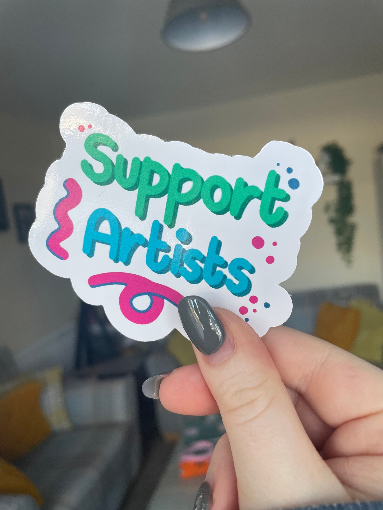 Large Vinyl Sticker I Am an Artist I Draw Stuff I Am an - Etsy