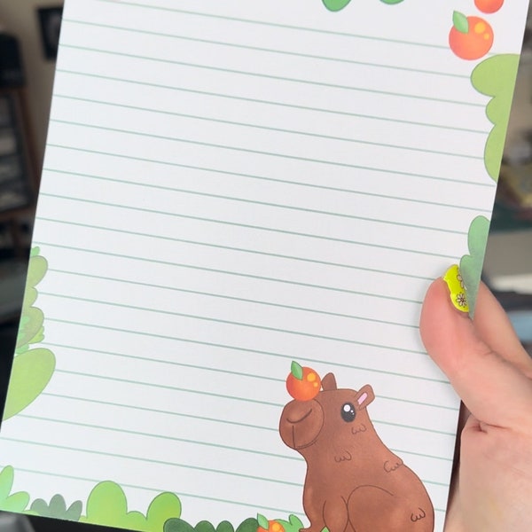 Capybara Stationery - Etsy