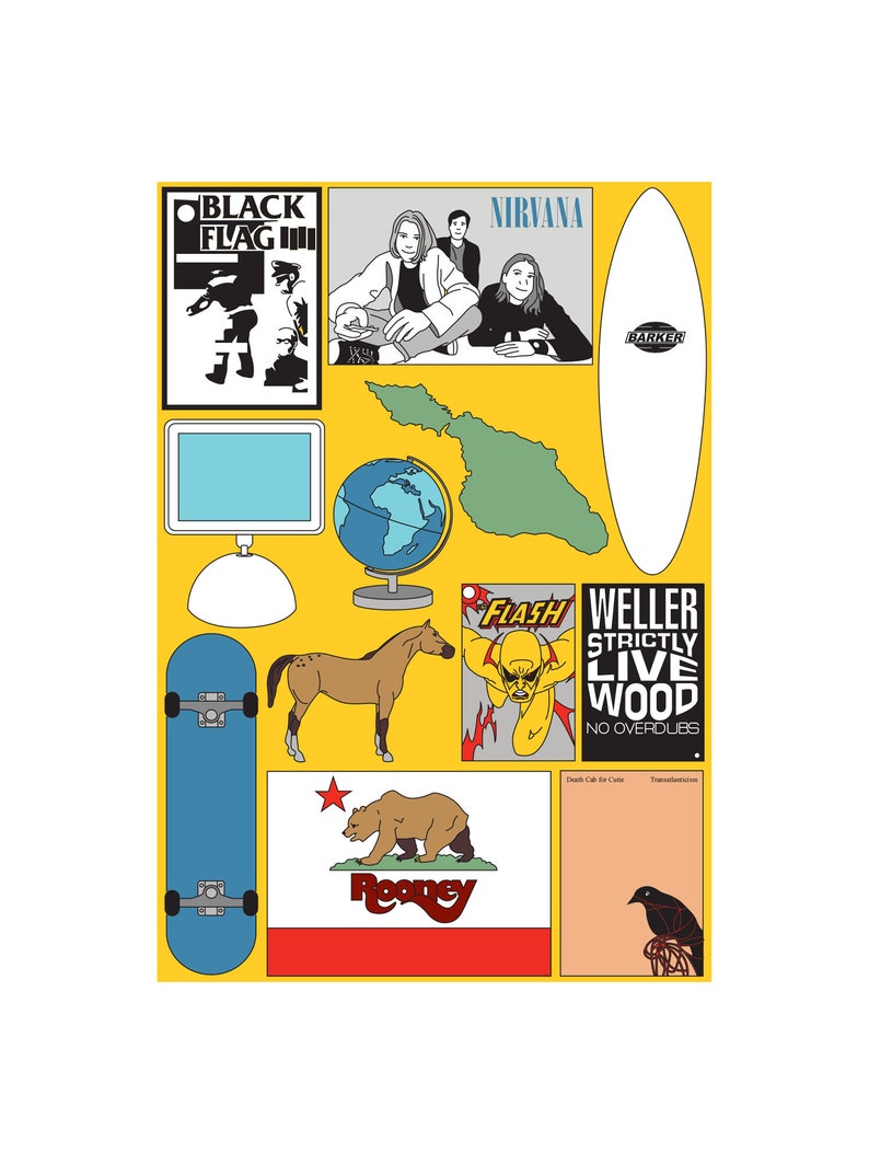 Seth Cohen the OC Postcard Stickers Option - Etsy