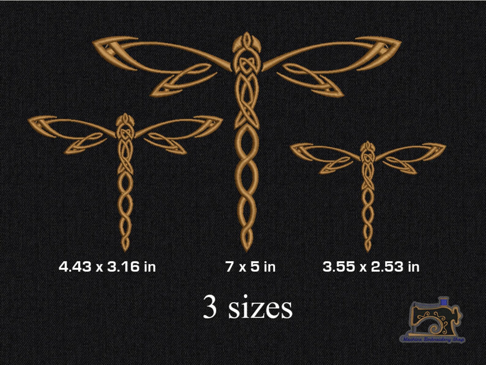 Dragonfly Machine Embroidery Design | Etsy UK
