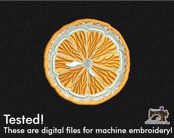 Orange Embroidery Machine Embroidery Design - Etsy