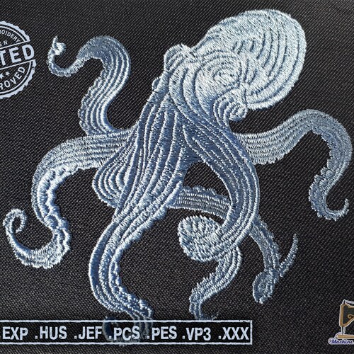 Octopus Machine Embroidery Design - Etsy
