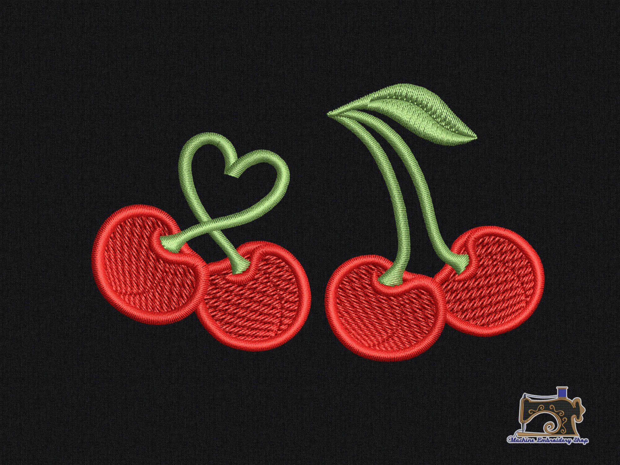 Cherry Machine Embroidery Design - Etsy