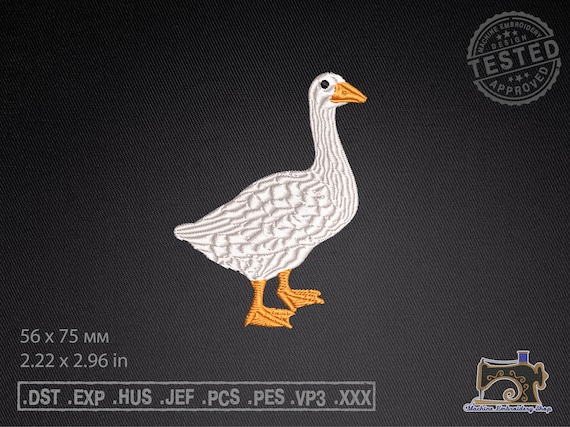Goose Machine Embroidery Design | Etsy