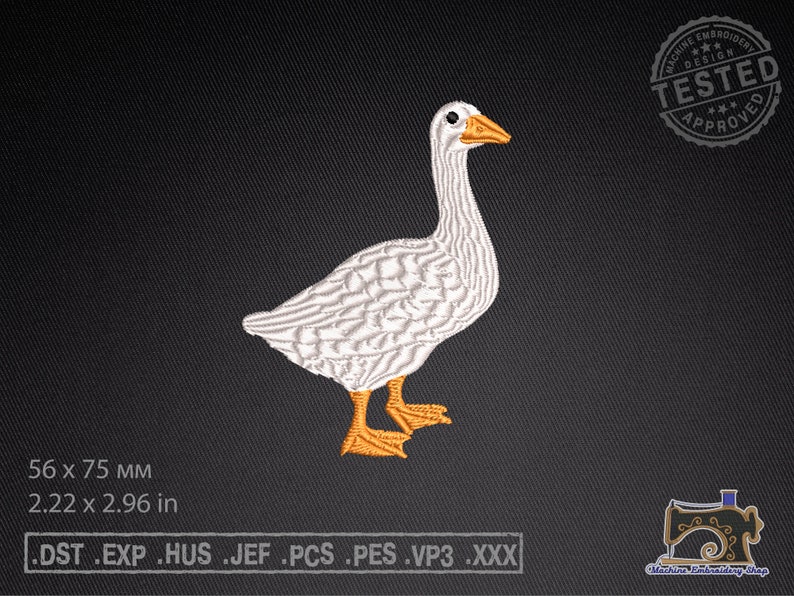 Goose Machine Embroidery Design - Etsy
