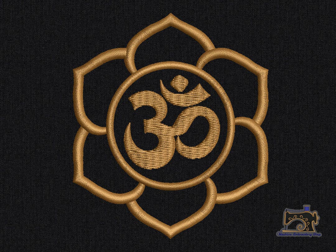 Om Sign Machine Embroidery Design - 3 Sizes - Etsy