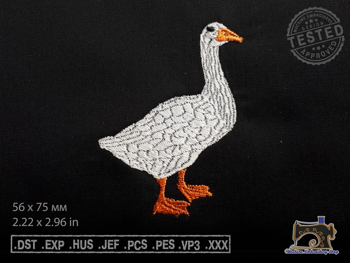 Goose Machine Embroidery Design - Etsy