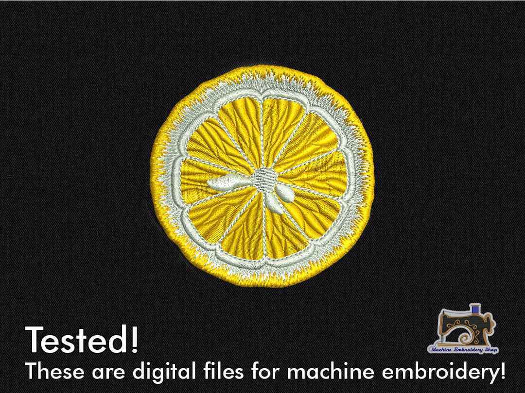Machine Embroidery Design - Lemon Patch. Digital Embroidery Design for ...