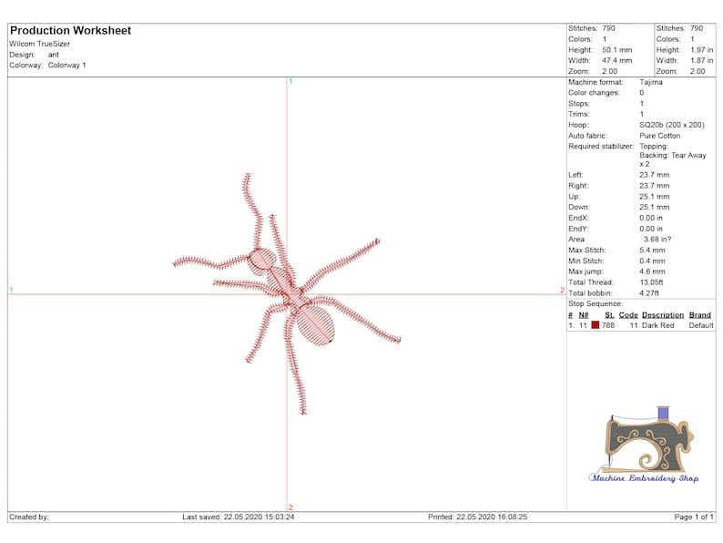 Ant Insect Machine Embroidery Design | Etsy