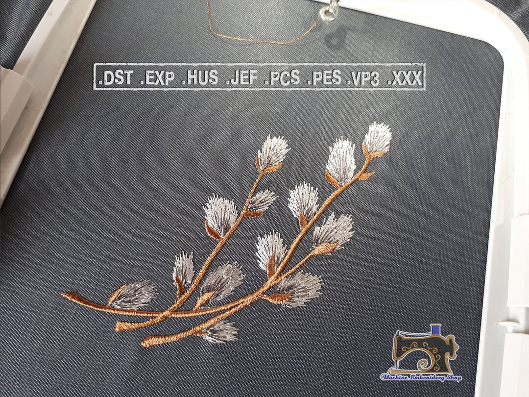 Willow Twig Spring Machine Embroidery Design - Etsy
