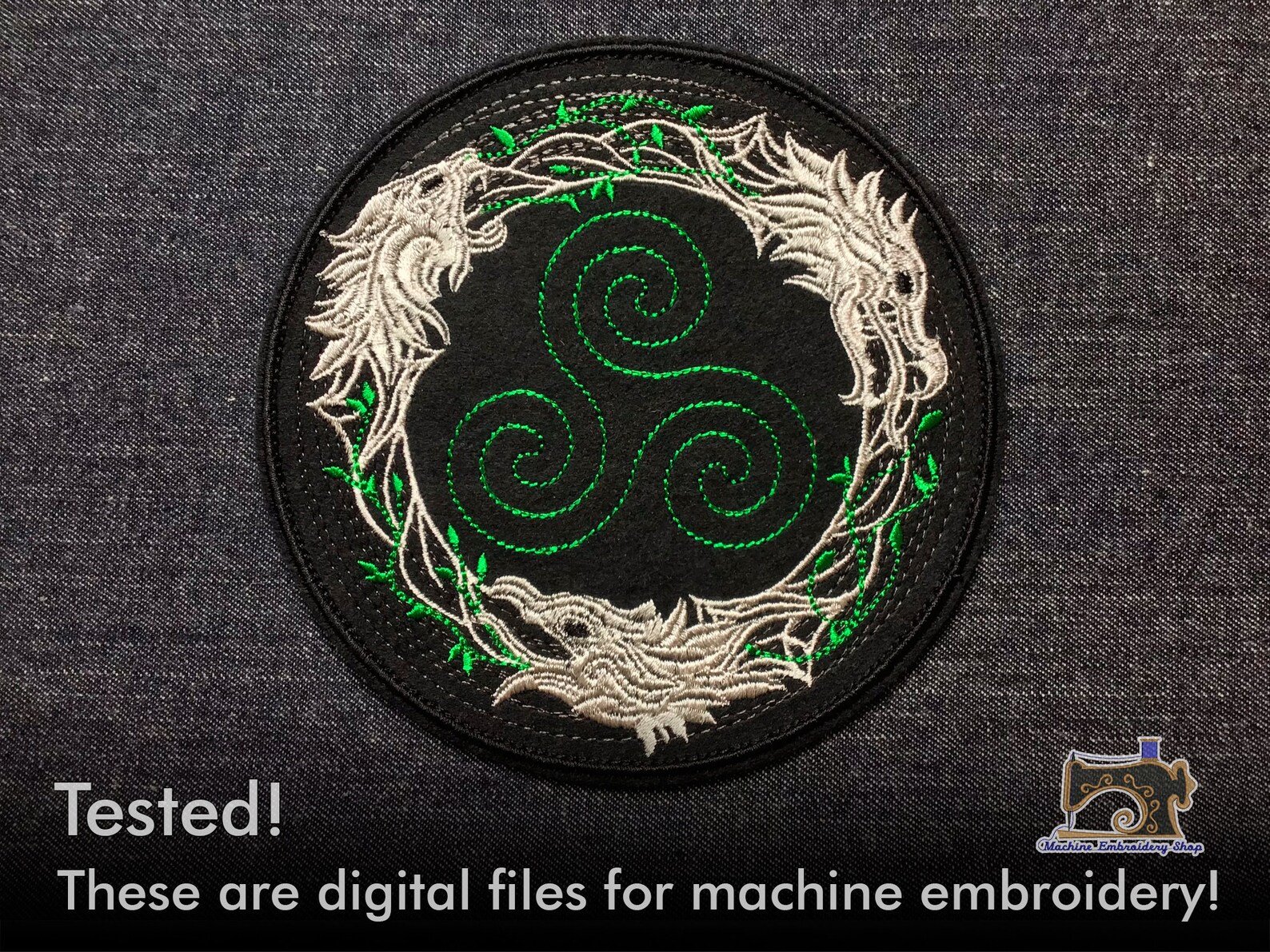 Ouroboros Digital Machine Embroidery Design for Instant Download - Etsy