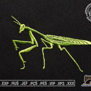 Mantis Insect Machine Embroidery Design - Etsy