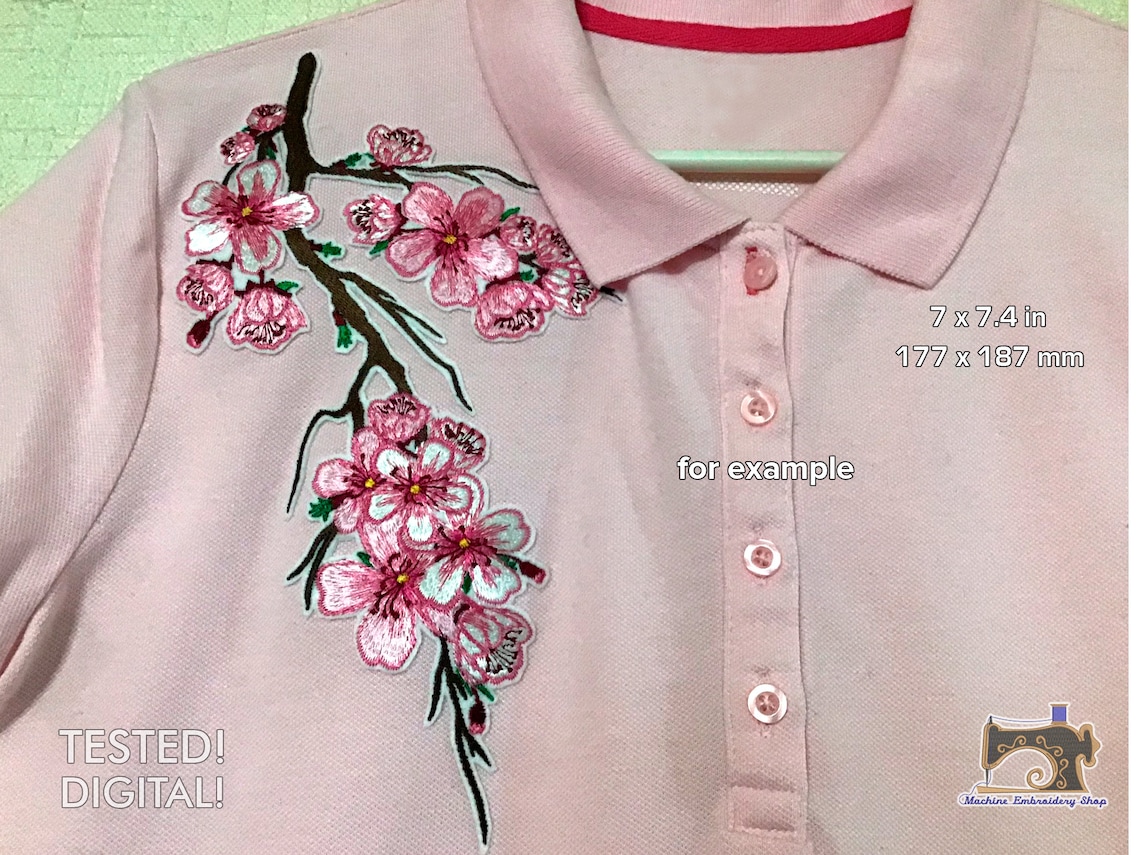 Sakura Blossom Cherry Digital Machine Embroidery Design for - Etsy