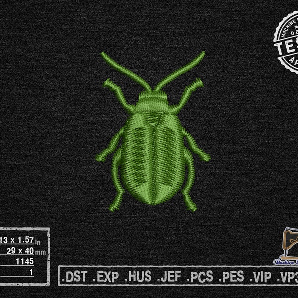 Beetle Embroidery - Etsy