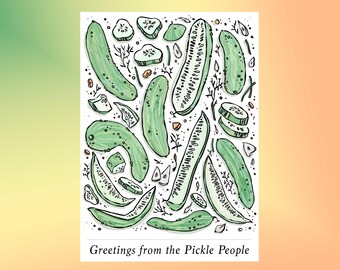 Illustrated Postcard - Etsy