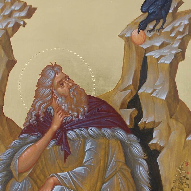 Prophet Elijah Elias Painting Orthodox Icon Handmade Icon Wood Icon ...